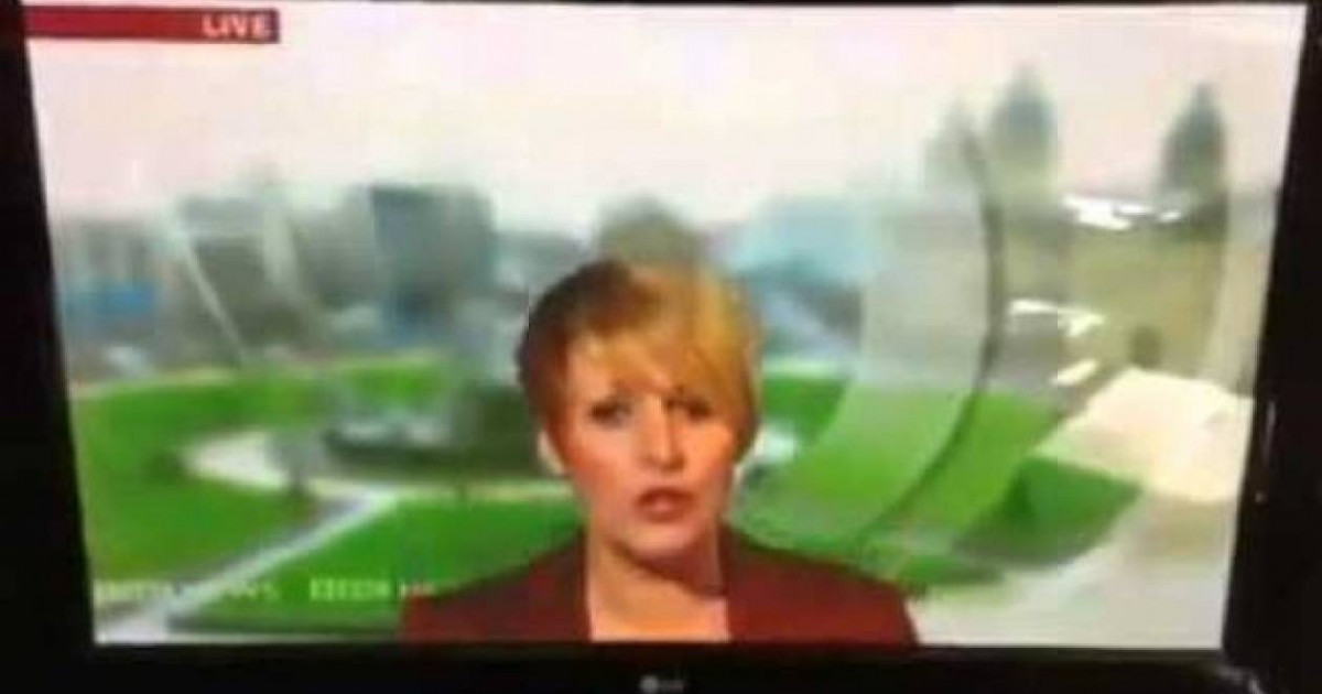 Funny incedent with BBC's anchorwoman - Newsbomb