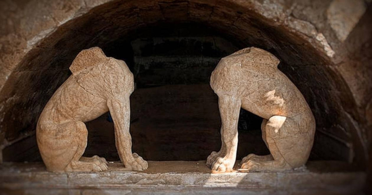 Αμφίπολη: Ο τύμβος Καστά ντυμένος στα λευκά (photos) - Newsbomb