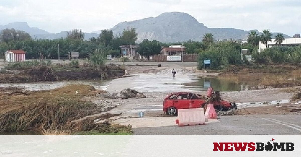 Κακοκαιρία στην Ρόδο: Πλημμύρισαν δρόμοι - Εγκλωβίστηκαν οδηγοί - Newsbomb