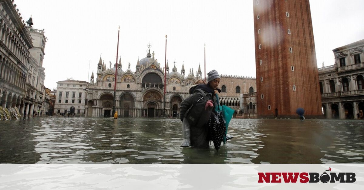 Κακοκαιρία στην Ιταλία: «Πνίγηκε» η Βενετία - Ανεμοστρόβιλος ξήλωσε ...