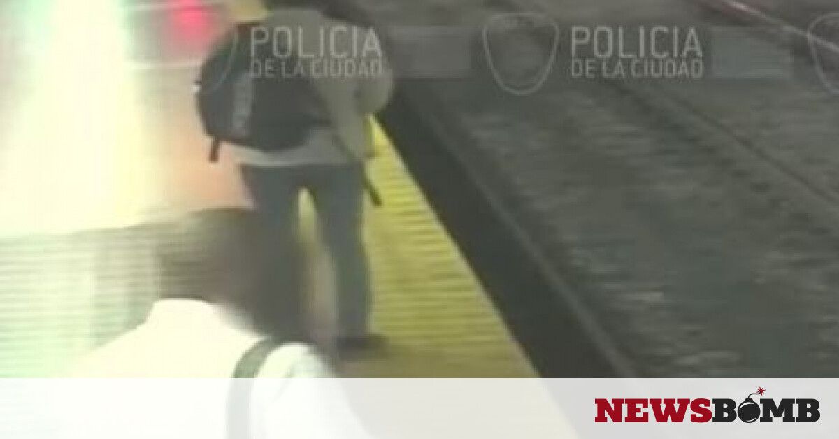 Βίντεο που κόβει την ανάσα: Κοιτούσε το κινητό του και έπεσε στις ...