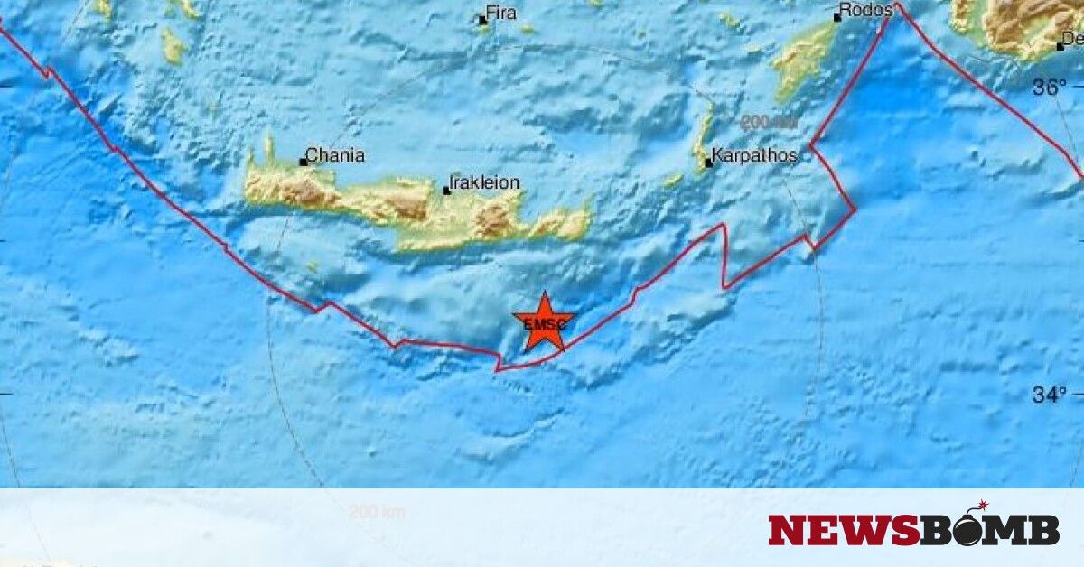 Σεισμός 4,6 Ρίχτερ στην Κρήτη - Ανοιχτά της Ιεράπετρας το επίκεντρο ...