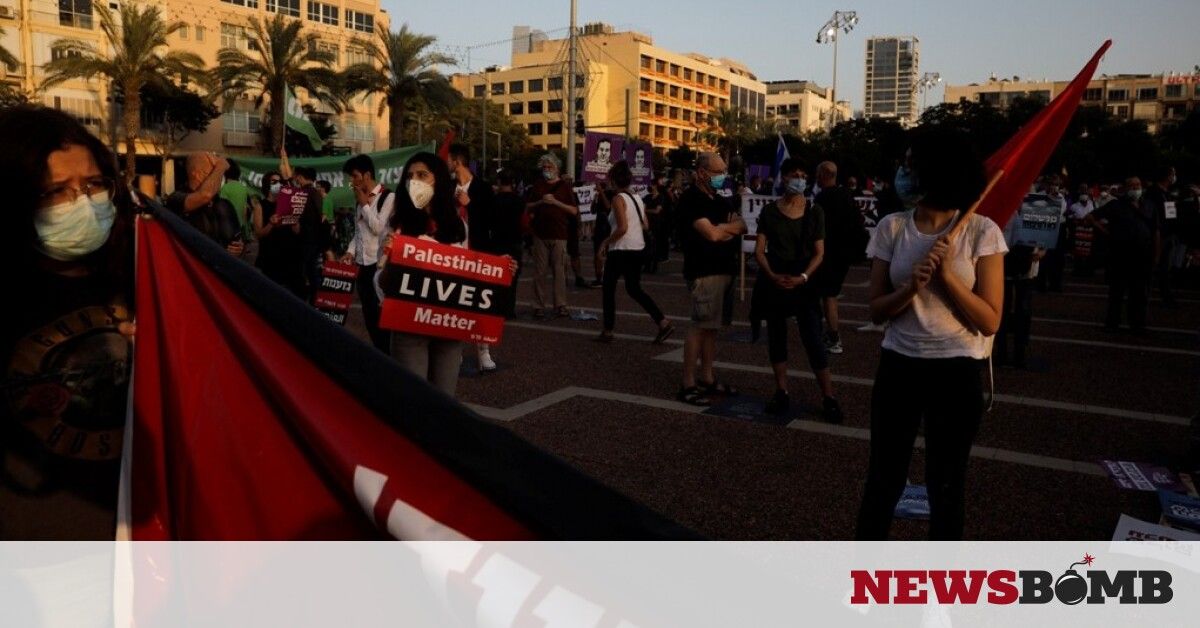 Ισραηλινοί διαδήλωσαν κατά της προσάρτησης εδαφών της κατεχόμενης ...
