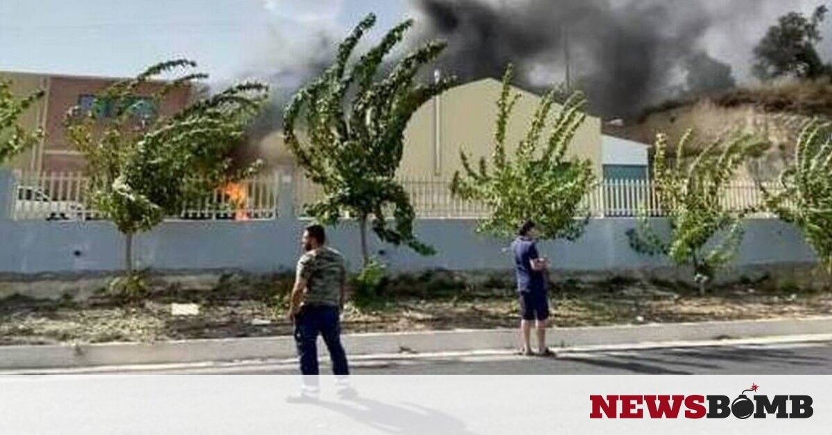 Δύο πυρκαγιές στην Κρήτη: Στις φλόγες εργοστάσιο στο Ηράκλειο ...