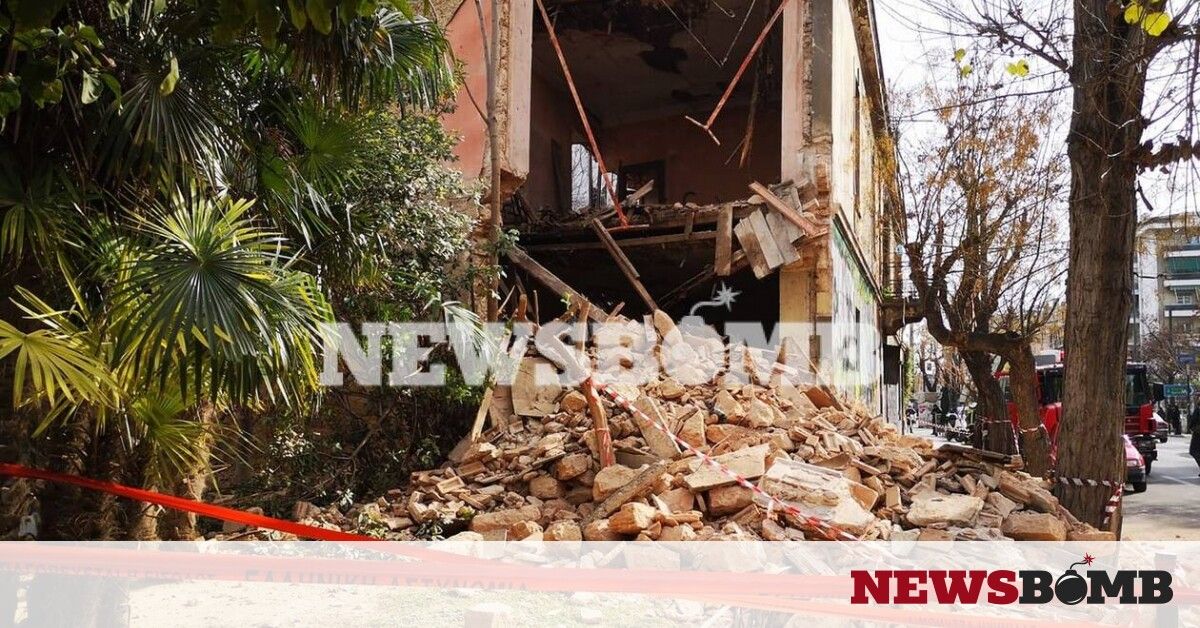 Κατάρρευση κτηρίου στα Πατήσια: Απεγκλωβίστηκε ένα άτομο ...