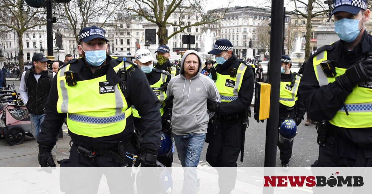 Λονδίνο: Συγκρούσεις διαδηλωτών και αστυνομίας κατά την διάρκεια ...