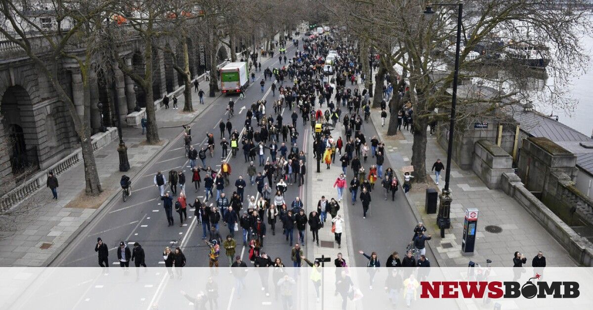 Κορονοϊός - Βρετανία: Τουλάχιστον 36 συλλήψεις σε διαδήλωση εναντίον ...