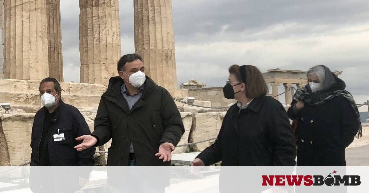 «Αυτοψία» Μενδώνη στην Ακρόπολη εν όψει της επαναλειτουργίας ...