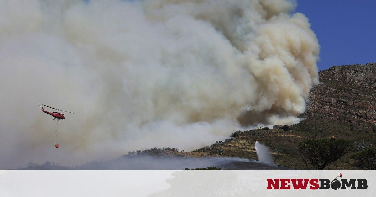 Νότια Αφρική: Πυρκαγιά σε όρος στο Κέιπ Τάουν - Καταστροφές σε κτίρια ...