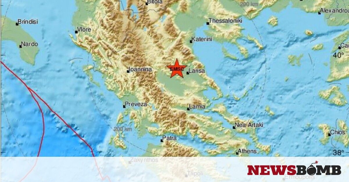 Σεισμός στον Τύρναβο - Κοντά στο Μεσοχώρι το επίκεντρο (pics) - Newsbomb
