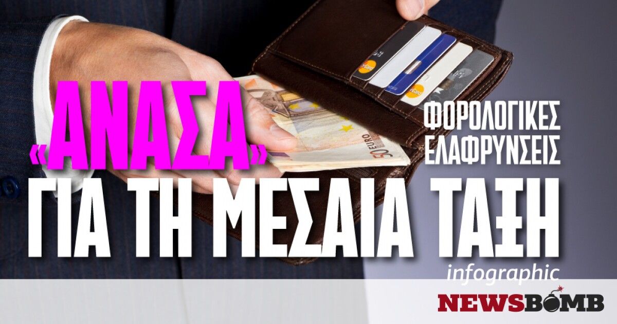 Φορολογικό πακέτο στήριξης της μεσαίας τάξης: Το ψαλίδισμα των φόρων ...