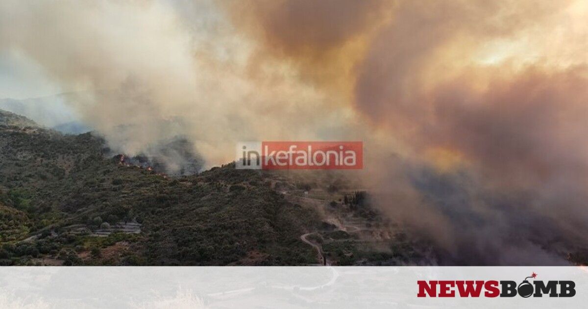 Φωτιά στην Κεφαλονιά: Δύσκολη η χθεσινή νύχτα - Μαίνεται η μεγάλη ...