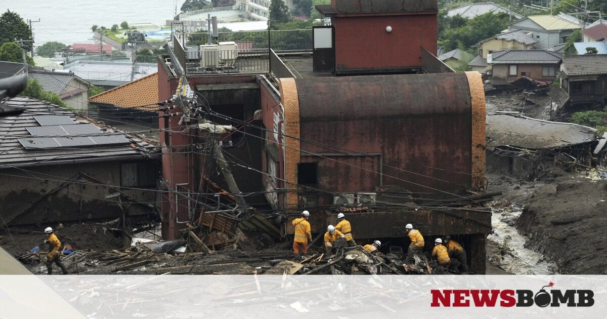 Αγωνία στην Ιαπωνία: Έρευνες για 80 αγνοούμενους μετά από κατολισθήσεις ...