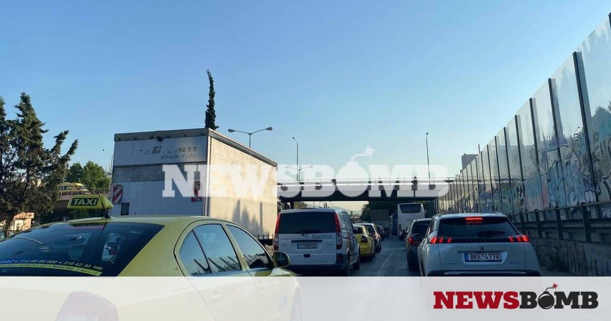 Κίνηση ΤΩΡΑ: Μεγάλο μποτιλιάρισμα και στα δύο ρεύματα του Κηφισού ...