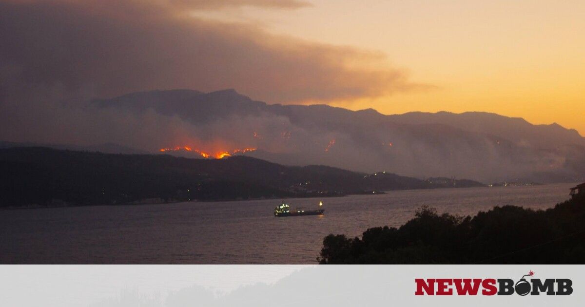 Φωτιά: Σε πύρινο κλοιό η Σάμος - Ολονύχτιες μάχες των πυροσβεστών σε ...