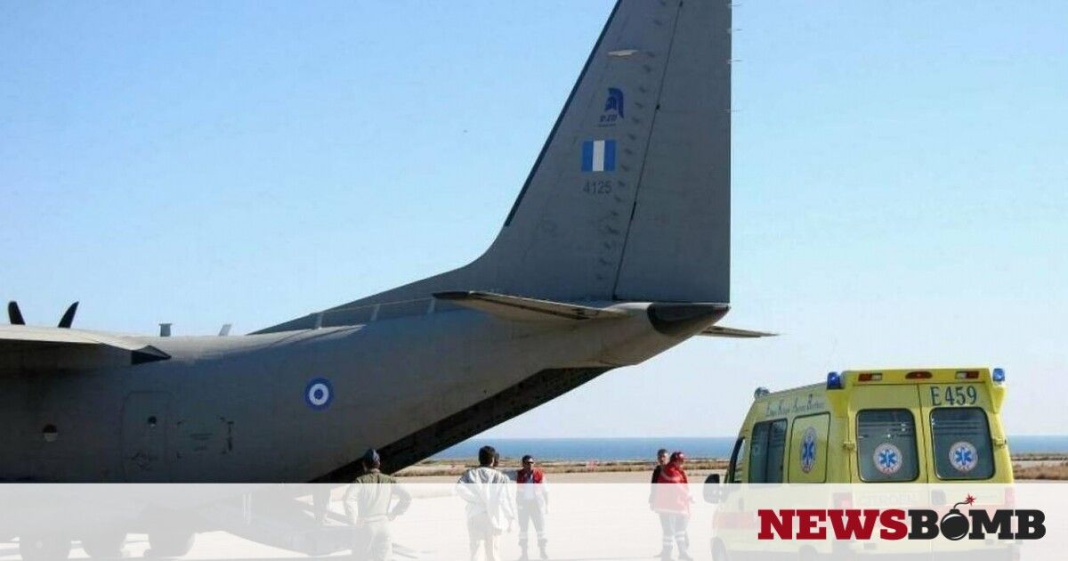 Χίος: Μεταφορά ενός βρέφους και ενός 12χρονου παιδιού με C-130 στην ...