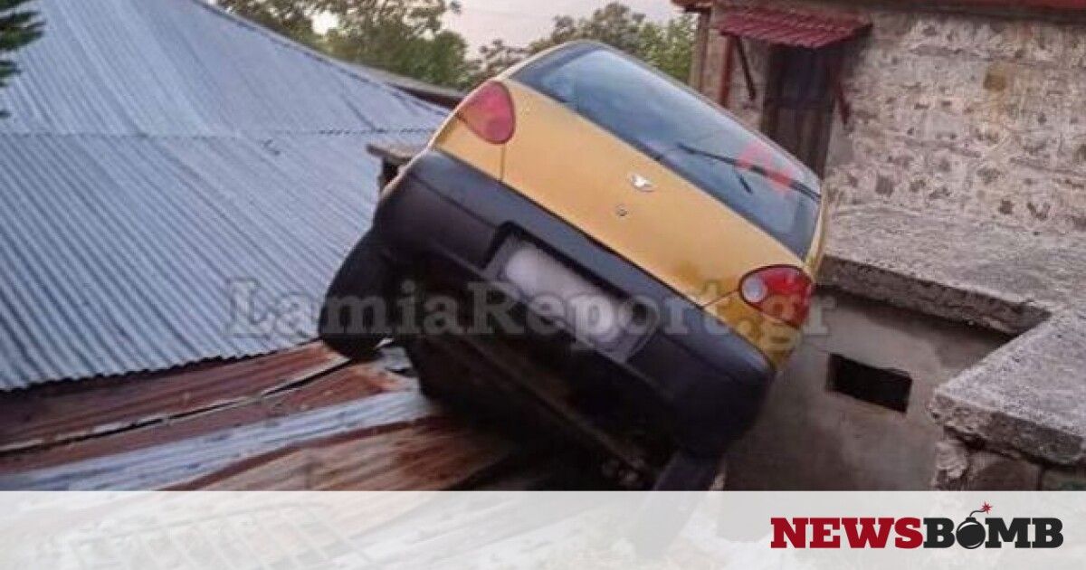 Λαμία: Νέο περιστατικό με τρελή κούρσα αυτοκινήτου - «Προσγειώθηκε ...