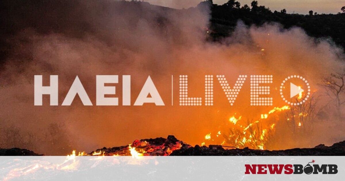 Φωτιά στην Ηλεία: Ολονύχτια μάχη με τις φλόγες - SMS από το 112 - Newsbomb