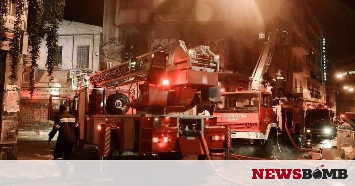 Φωτιά στην Αθήνα: Στις φλόγες διαμέρισμα στην πλατεία Βάθης ...