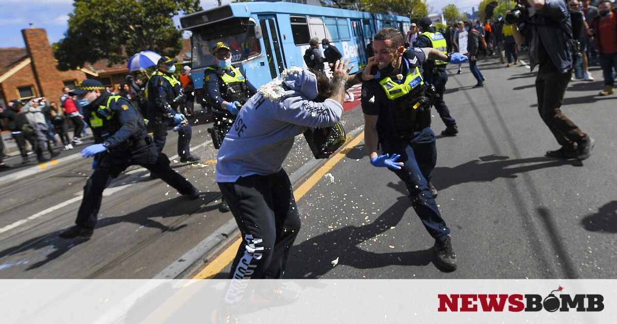 Αυστραλία: Η αστυνομία διαλύει διαδηλωτές με σπρέι πιπεριού και ...