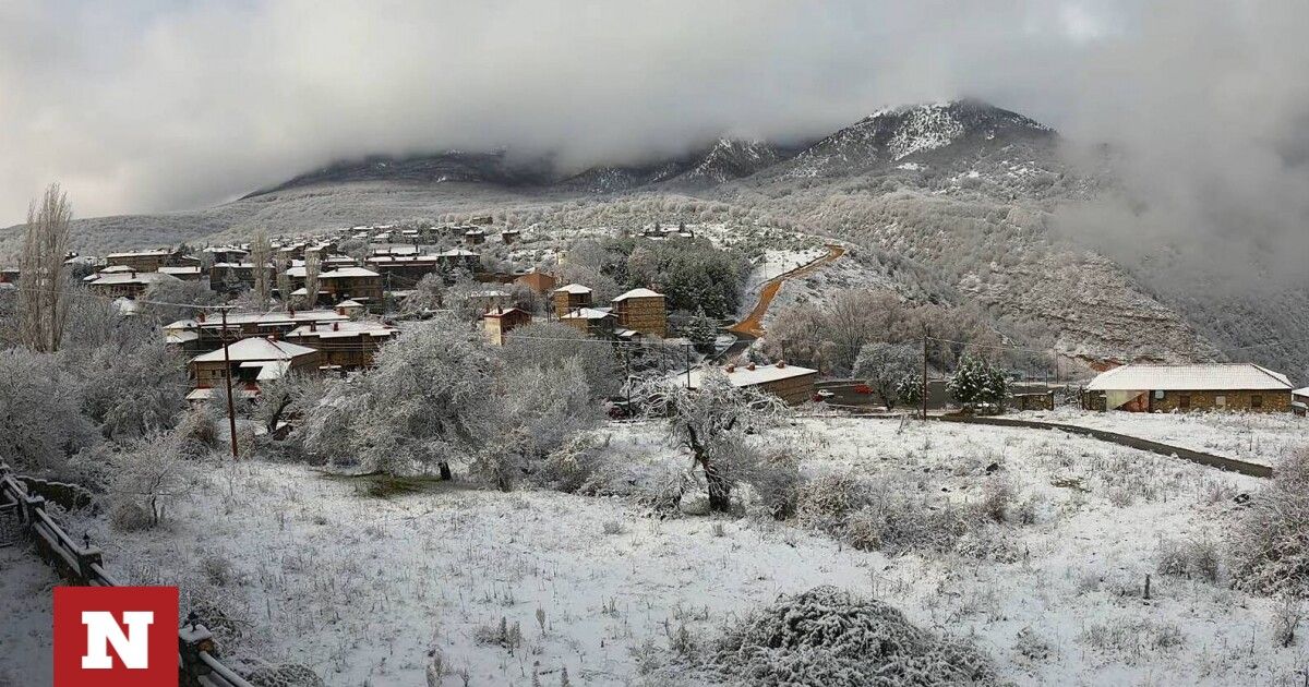 Άγιος Αθανάσιος Πέλλας: Υπέροχες εικόνες σε χιονισμένο τοπίο (video ...