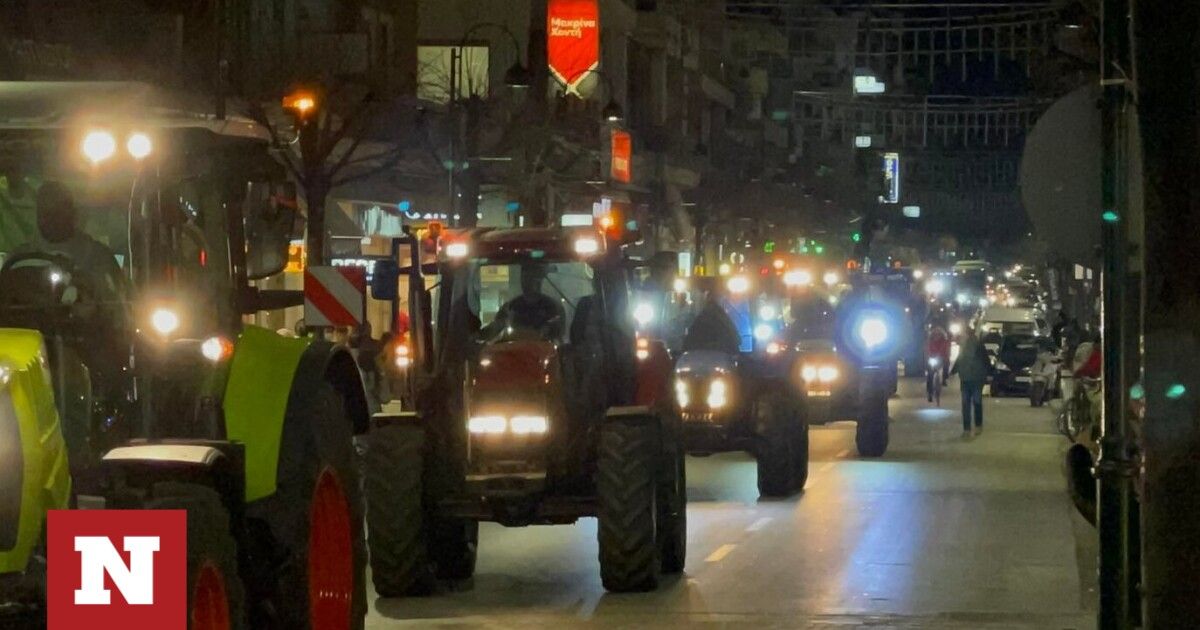 Αγρότες: Στο κέντρο της Λάρισας το κομβόι των τρακτέρ - Newsbomb