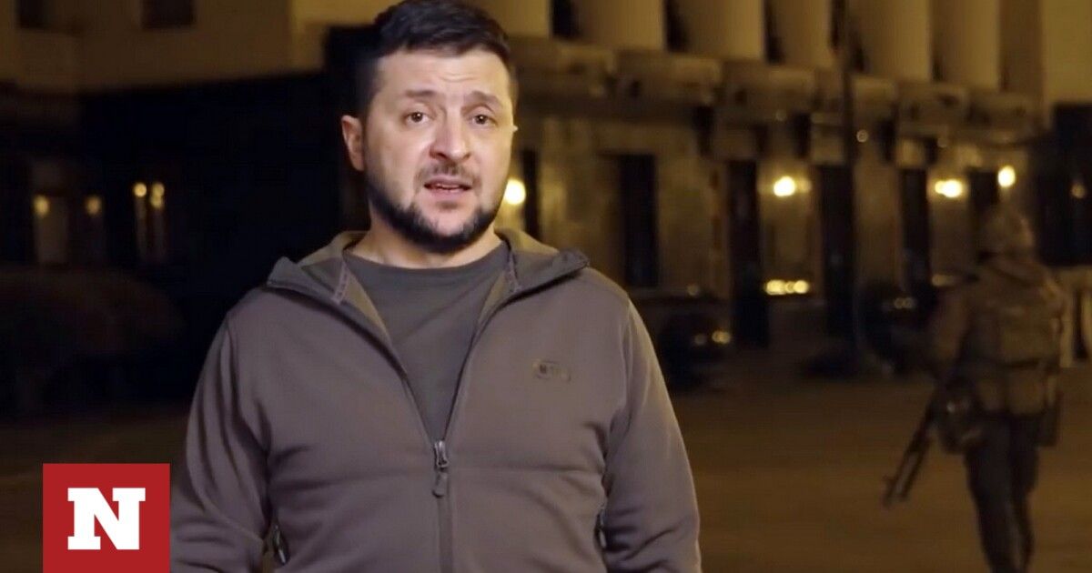 Δραματικό διάγγελμα Ζελένσκι από τους δρόμους του Κιέβου: «Ο κόσμος ...