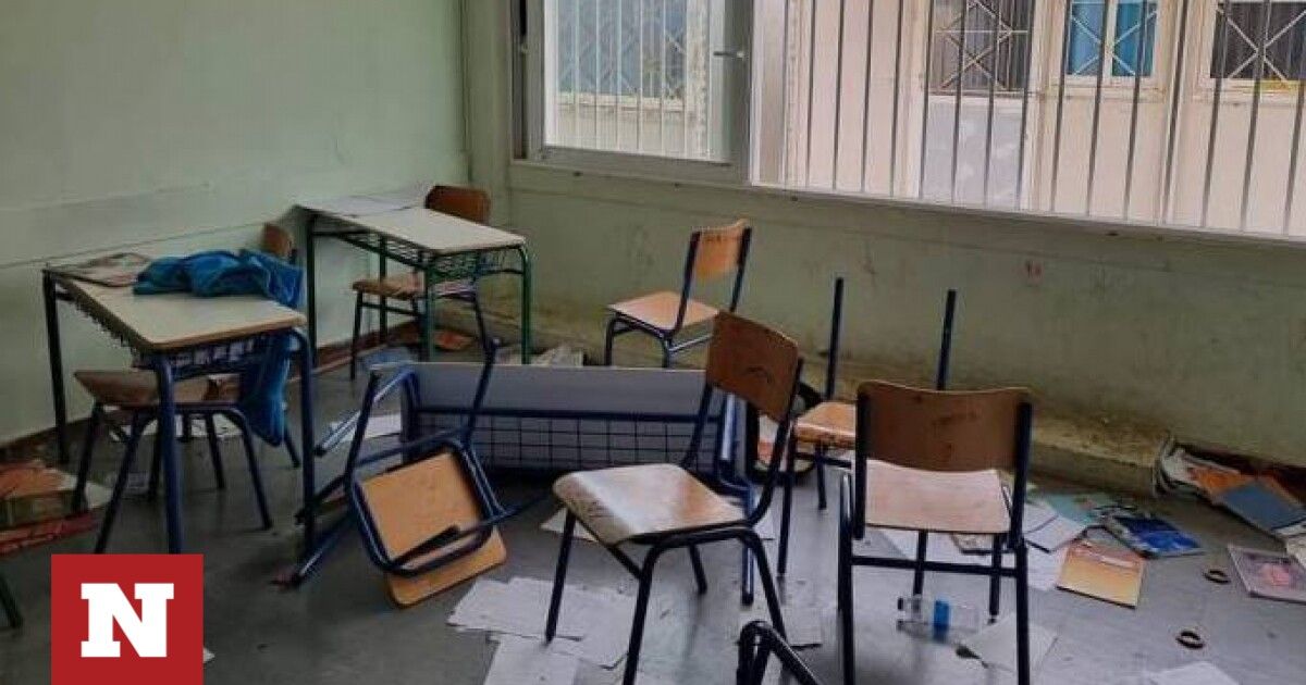 Ηράκλειο Κρήτης: Εκτεταμένες ζημιές ύψους 3.500 ευρώ στο Γυμνάσιο ...