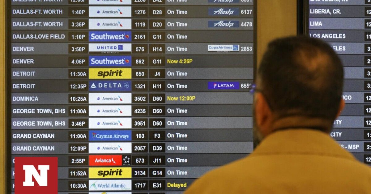 ΗΠΑ: Ακυρώσεις δρομολογίων και καθυστερήσεις στα αεροδρόμια, λόγω ...