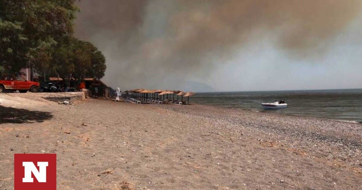 Φωτιά στη Μυτιλήνη: Συνεργάτης του Open πήδηξε στη θάλασσα για να σωθεί ...