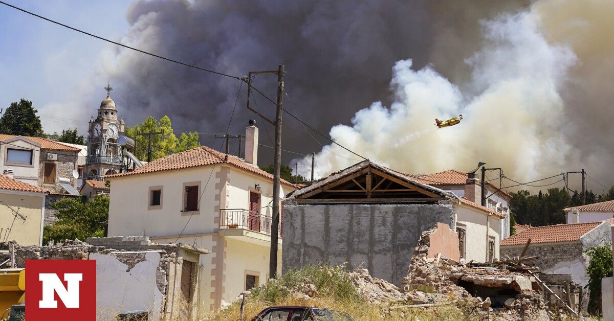Live Blog: Εκκενώθηκαν Βρίσα και Σταυρός στη Μυτιλήνη - Αγωνία για το ...