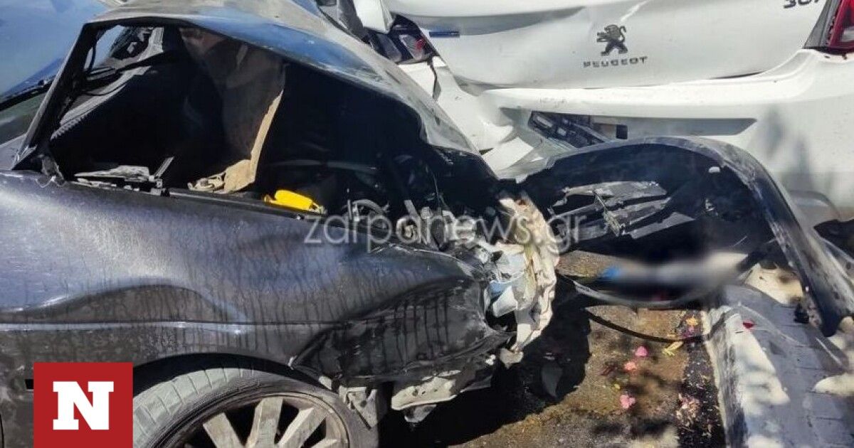 Τρελή πορεία αυτοκινήτου στα Χανιά - Έπεσε πάνω σε σταθμευμένα οχήματα ...