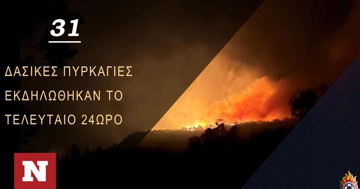 Συνεχίζεται η μάχη με τις δασικές πυρκαγιές - 31 σε ένα 24ωρο, πολύ ...