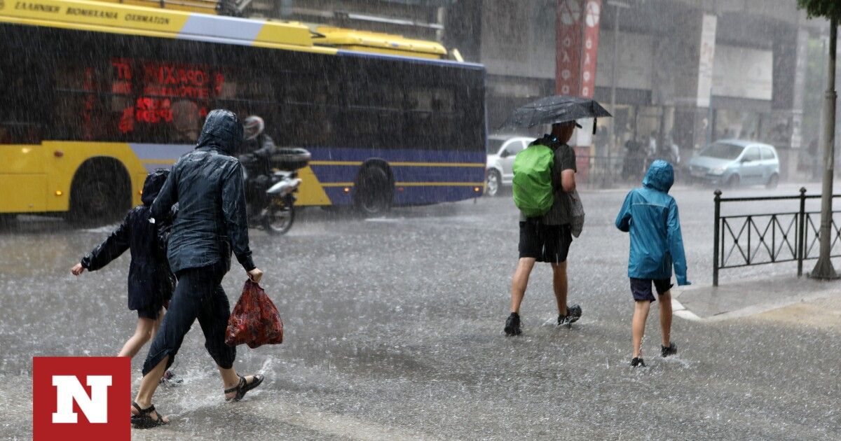 Καιρός τώρα: Ισχυρές βροχοπτώσεις στα βόρεια προάστια - Newsbomb
