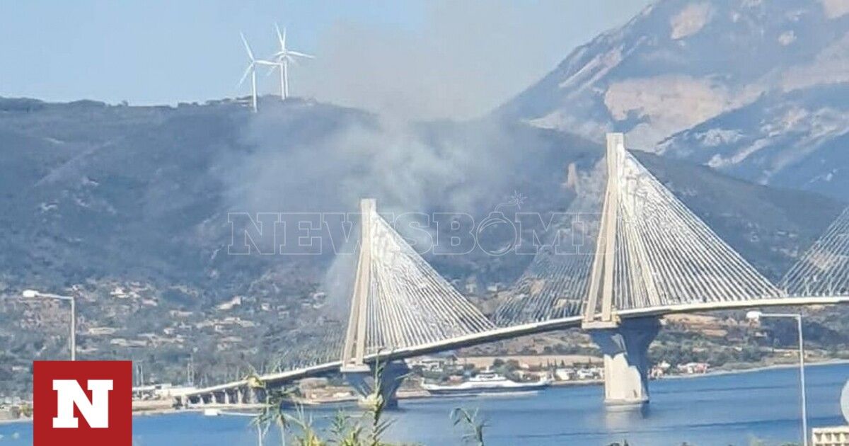 Πυρκαγιά στο Ρίο κοντά στη Γέφυρα - Σπεύδουν πυροσβεστικές δυνάμεις ...