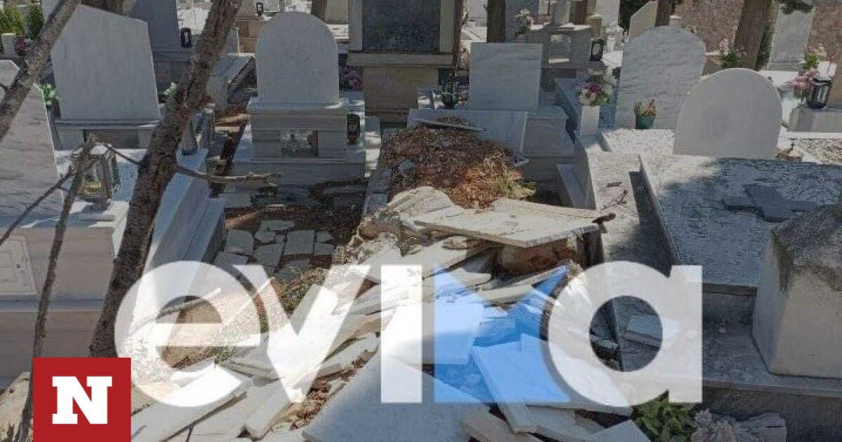 Αλιβέρι: Άγνωστοι βεβήλωσαν το νεκτροταφείο - Έσπασαν τάφους - Newsbomb