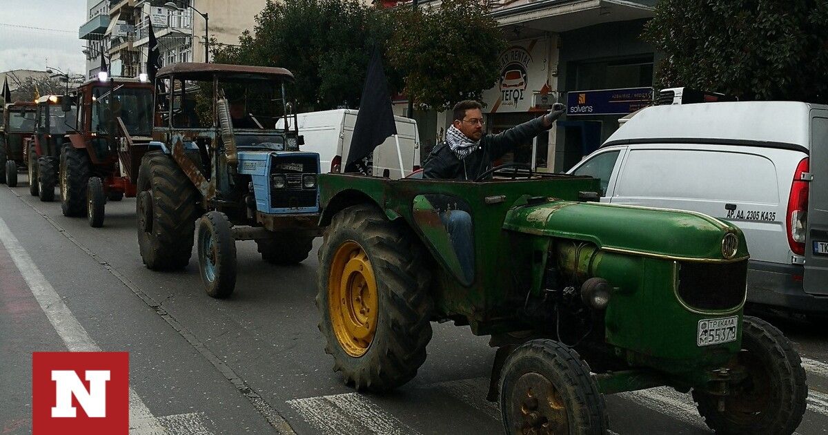 Τα τρακτέρ βγήκαν στους δρόμους - Αγροτικό συλλαλητήριο στα Τρίκαλα ...