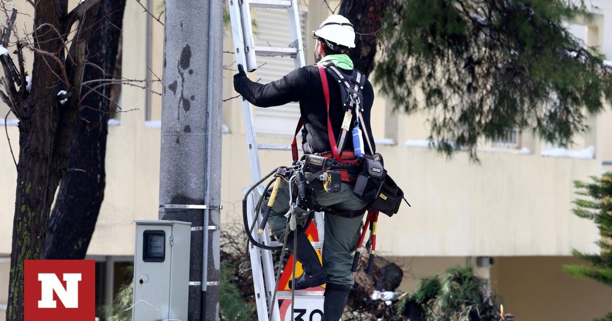 Εναερίτες της ΔΕΗ: Άψογη δουλειά κάτω από αντίξοες και επικίνδυνες ...