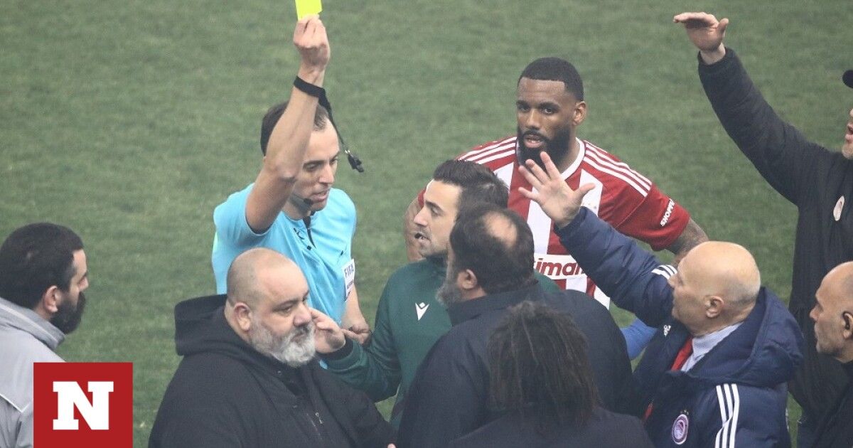 Ολυμπιακός – Παναθηναϊκός: Ο Βαγγέλης Μαρινάκης δέχθηκε κίτρινη κάρτα ...