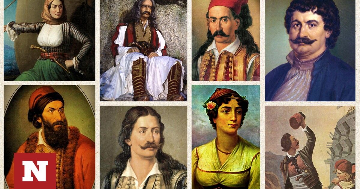 25 Μαρτίου 1821: Από τον Κολοκοτρώνη στη Μαυρογένους - Οι ήρωες της ...