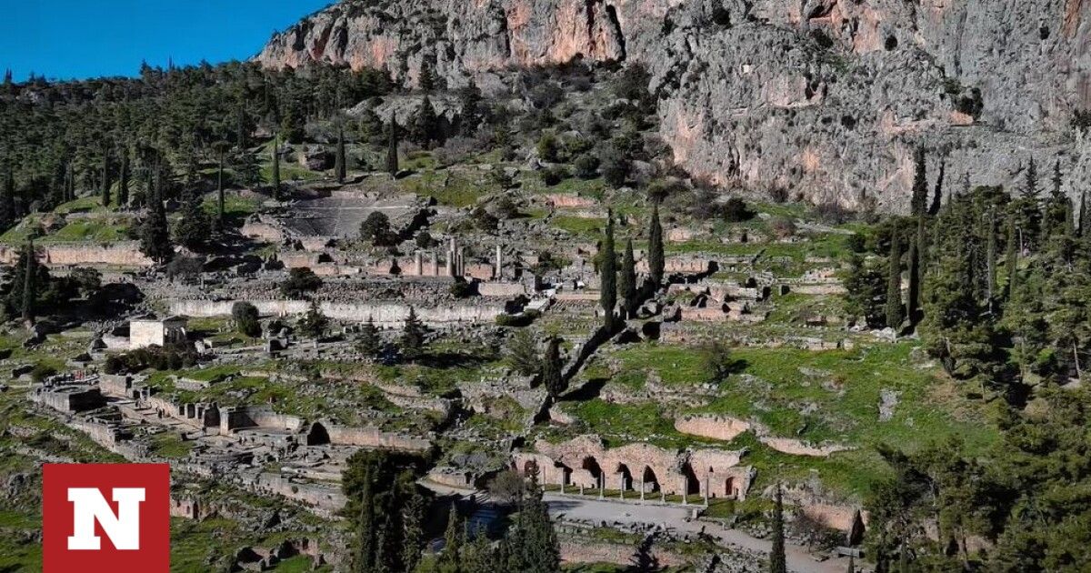 Δελφοί: Ο «Ομφαλός τη Γης» από ψηλά - Ξενάγηση στα μνημεία - Newsbomb