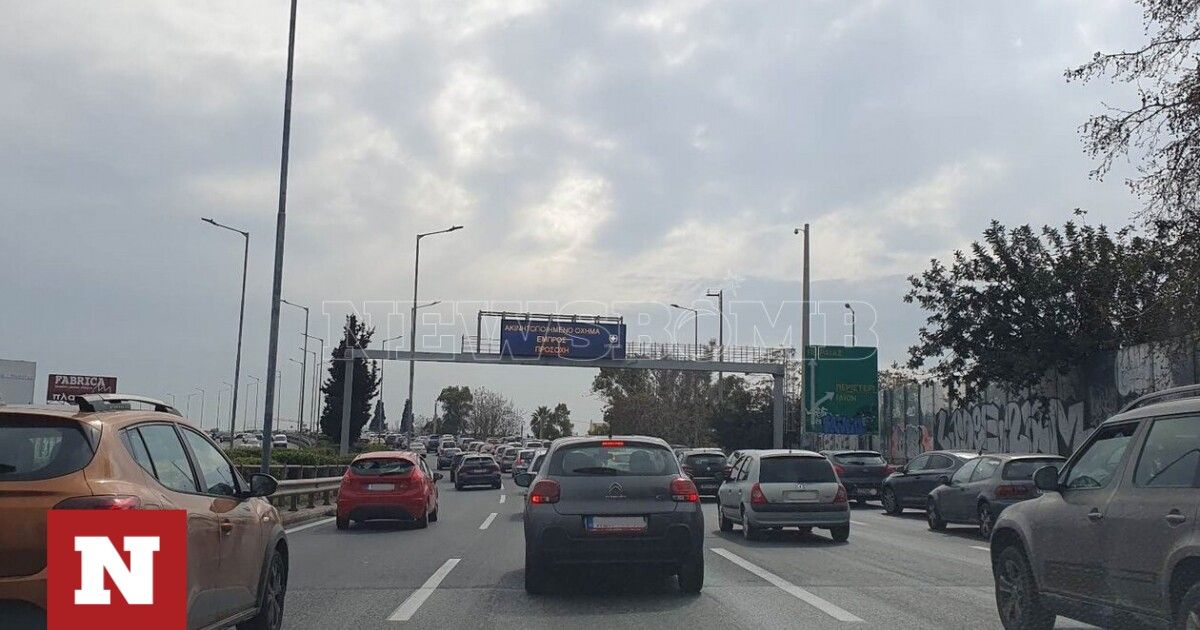 Τροχαίο στον Κηφισό - Αυξημένη η κίνηση στο σημείο - Newsbomb