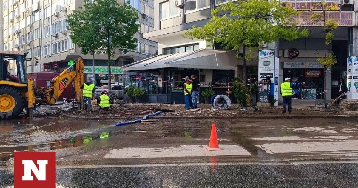 Θεσσαλονίκη: Αποκαταστάθηκε η βλάβη στον αγωγό ύδρευσης στην 26ης ...