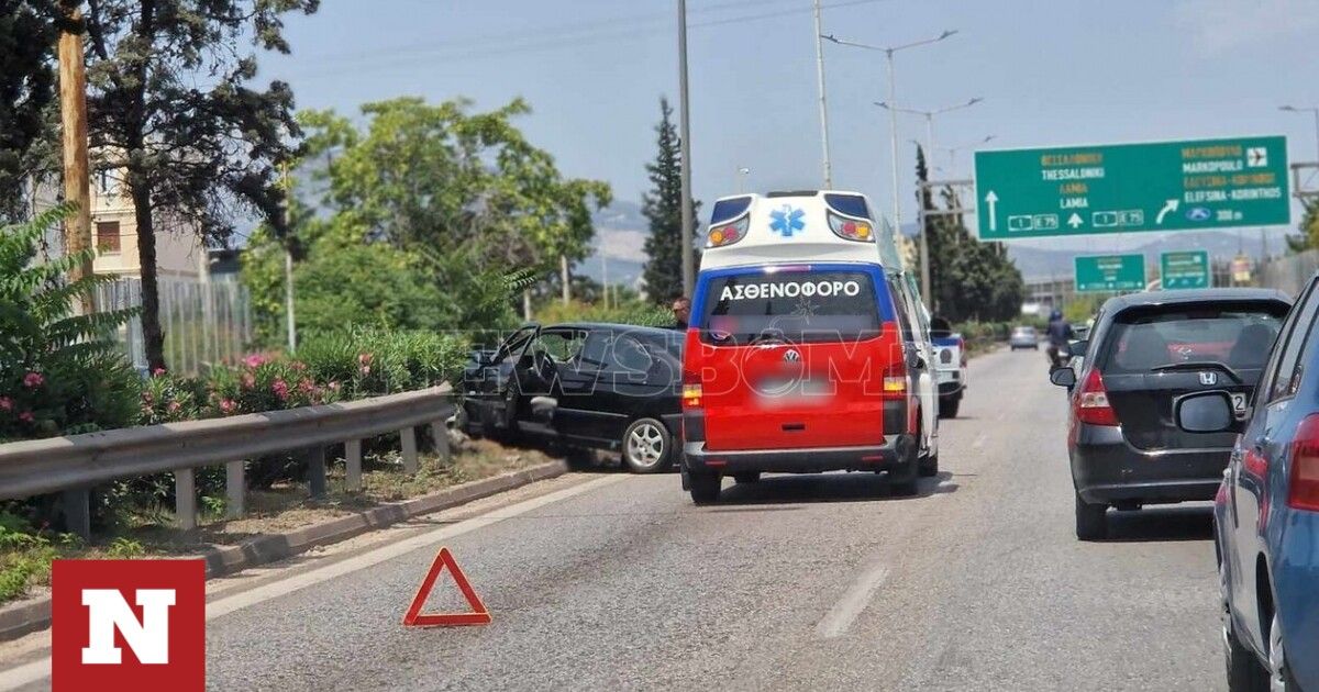 Τροχαίο ατύχημα στον Κηφισό: Αυτοκίνητο έπεσε σε προστατευτικό διάζωμα ...