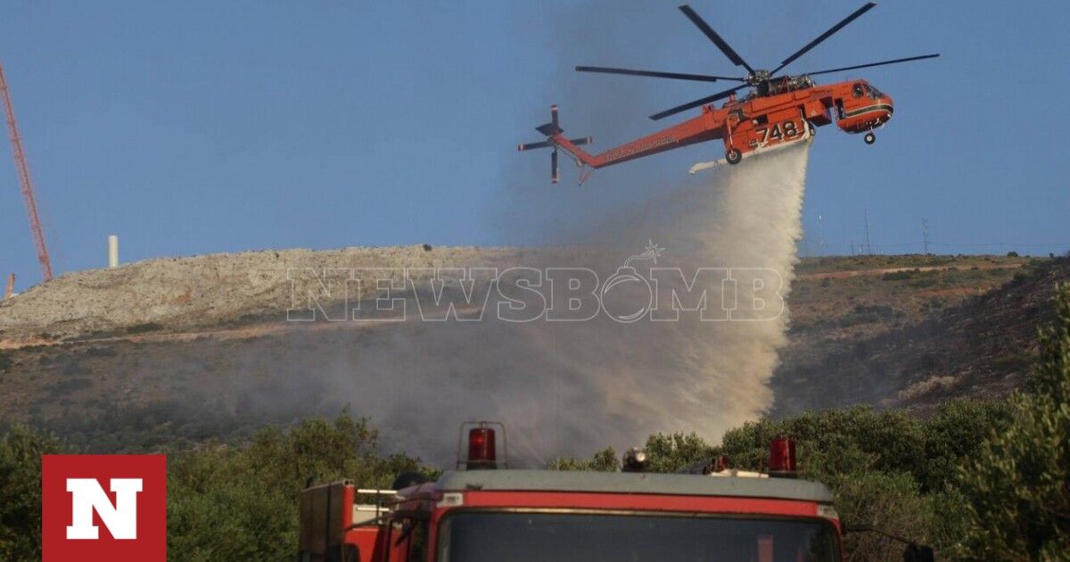 Τα εναέρια μέσα έσωσαν το Αλιβέρι - Υπό έλεγχο η πυρκαγιά, συνελήφθη ...