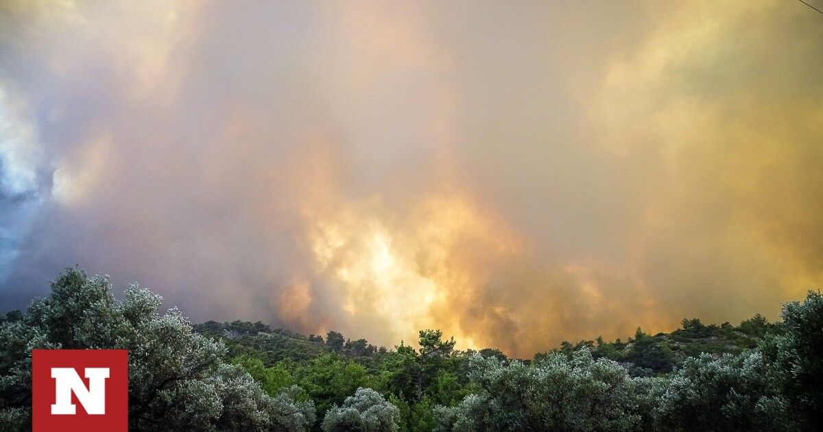 Φωτιά στη Ρόδο: Νέο μήνυμα του 112 - Εντολή εκκένωσης για Πεύκοι, Λίνδο ...