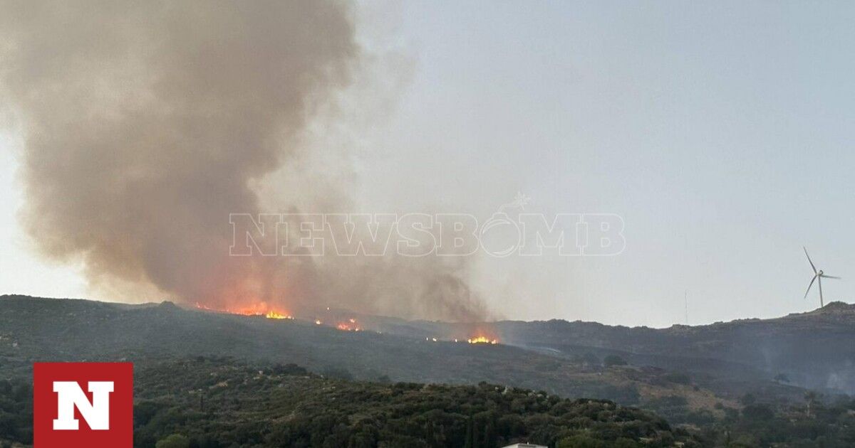 Φωτιά στην Κάρυστο: Δύο ενεργά μέτωπα σε Λιβαδάκι και Πλατανιστό - Newsbomb