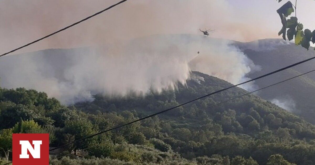Φωτιά στην Κέρκυρα: Εκκενώθηκε η περιοχή Λούτσες - Απεγκλωβίστηκε όχημα ...