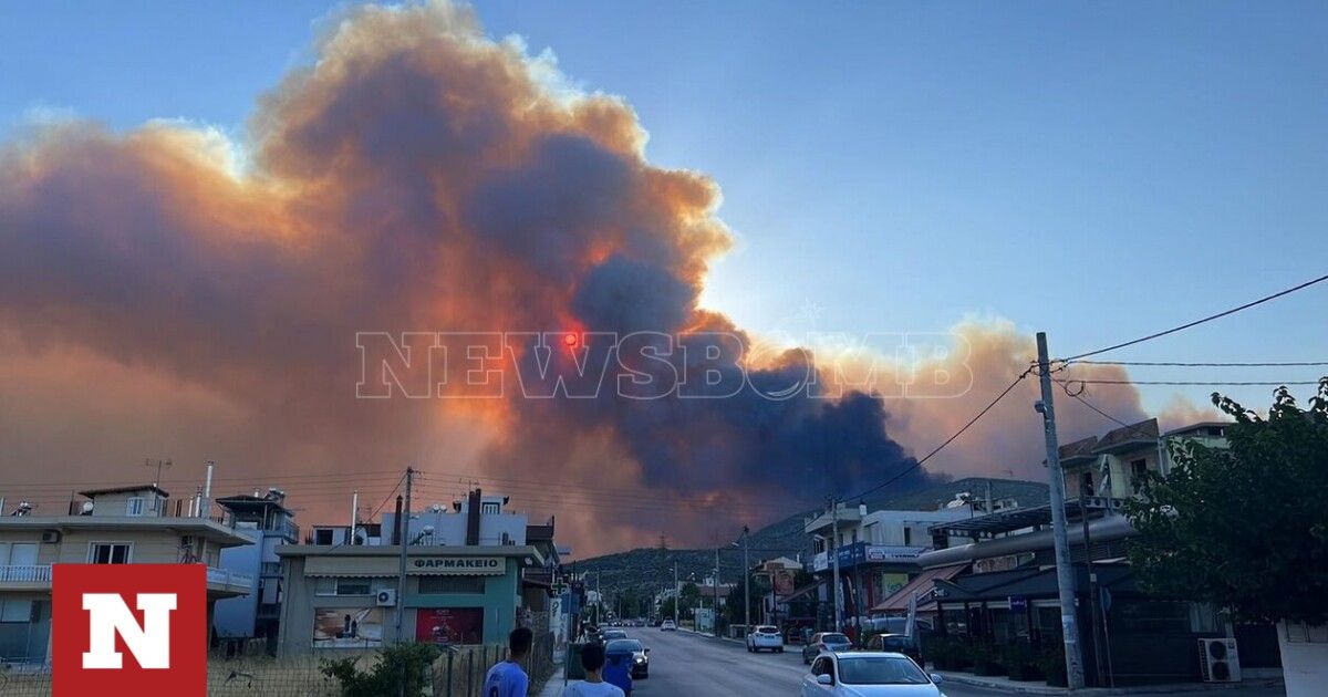 Φωτιά τώρα: Διώχνουν τους κατοίκους δίπλα από το στρατόπεδο «Καποτά ...