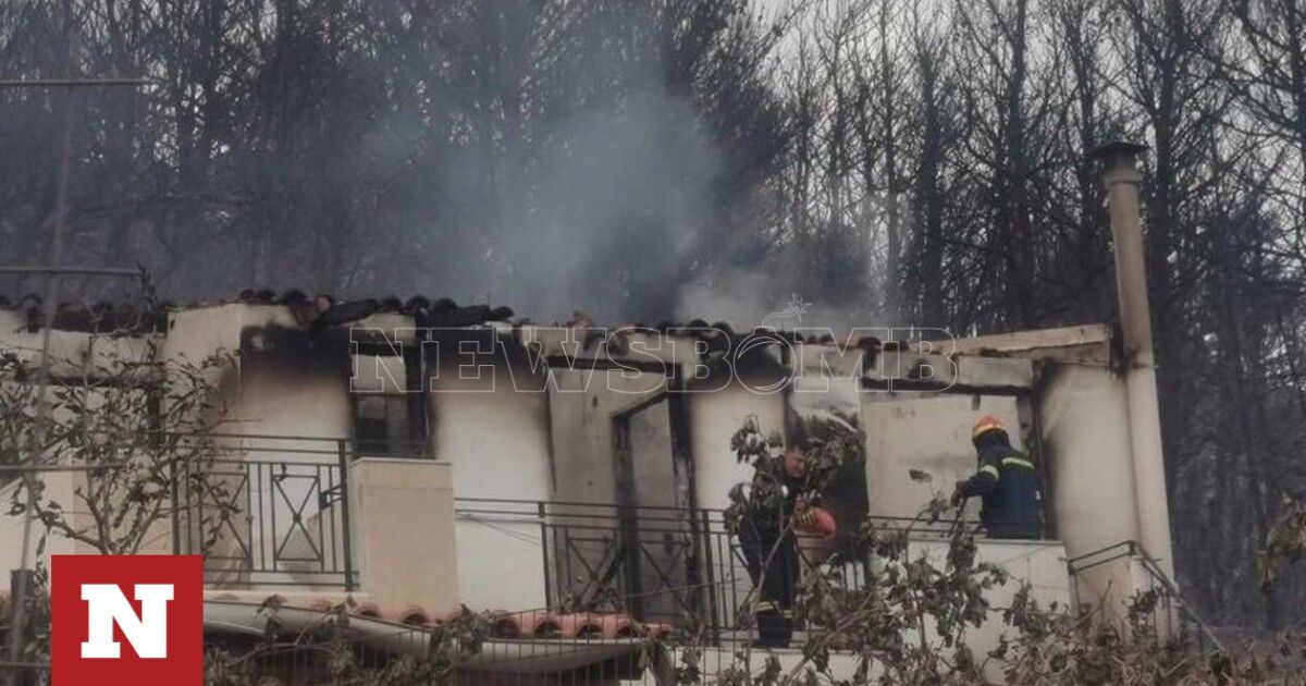 Φωτιά στην Πάρνηθα: «Κρανίου τόπος» η Αγία Παρασκευή – Καμένα σπίτια ...